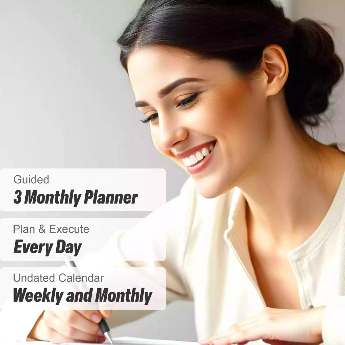 Deluxe Undated 90-Day Daily Planner (A5 Size: 6 x 8.5 inches) – Freedom ...