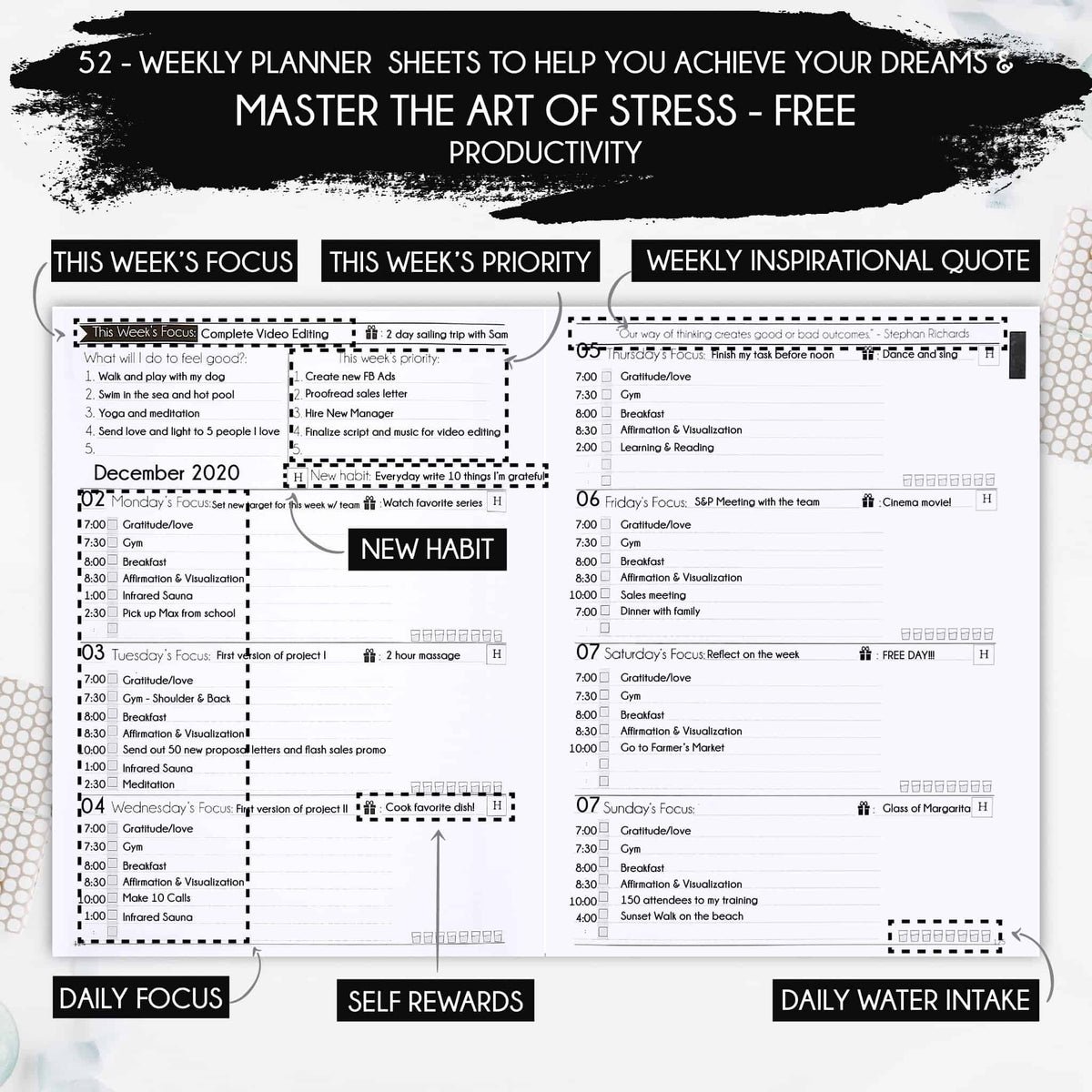 Stock Clearance: Undated Life Mastery Planner (A5 Size) – Freedom Mastery