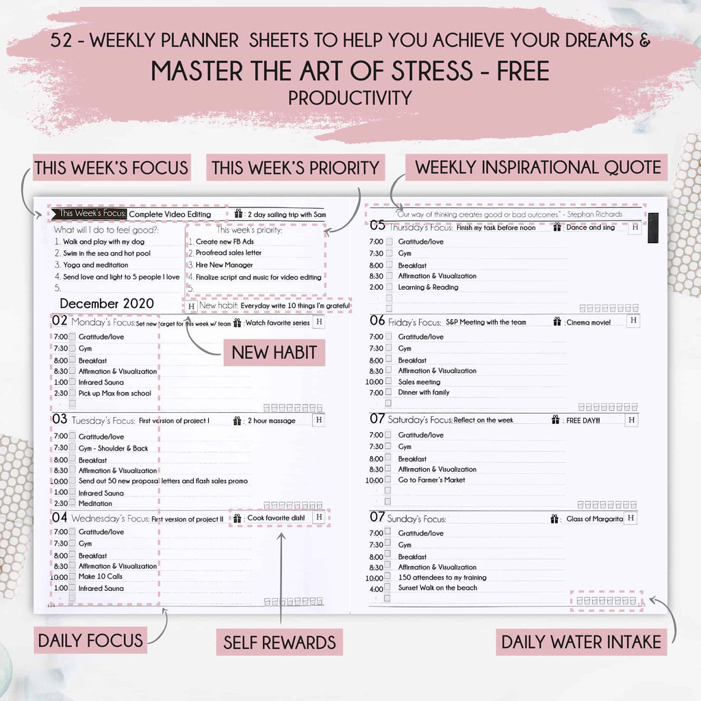 Stock Clearance: Undated Life Mastery Planner (A5 Size) – Freedom Mastery